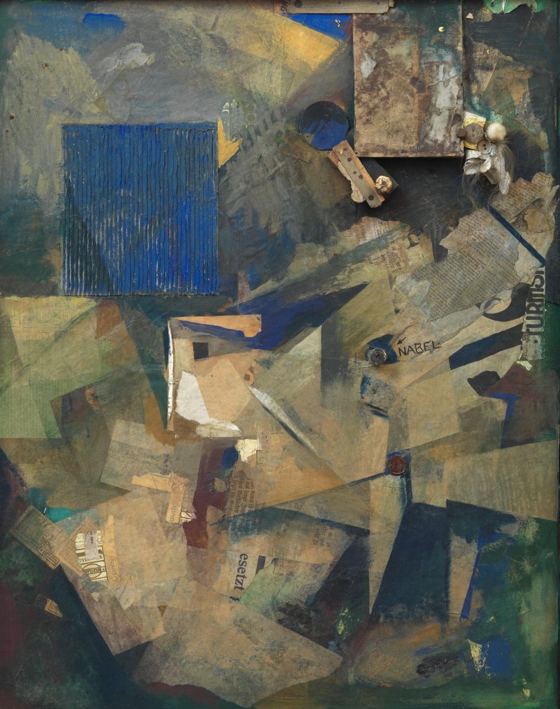 Entdecke das Kunstwerk Merzbild 21 b, Das Haar-Nabelbild von Kurt ...